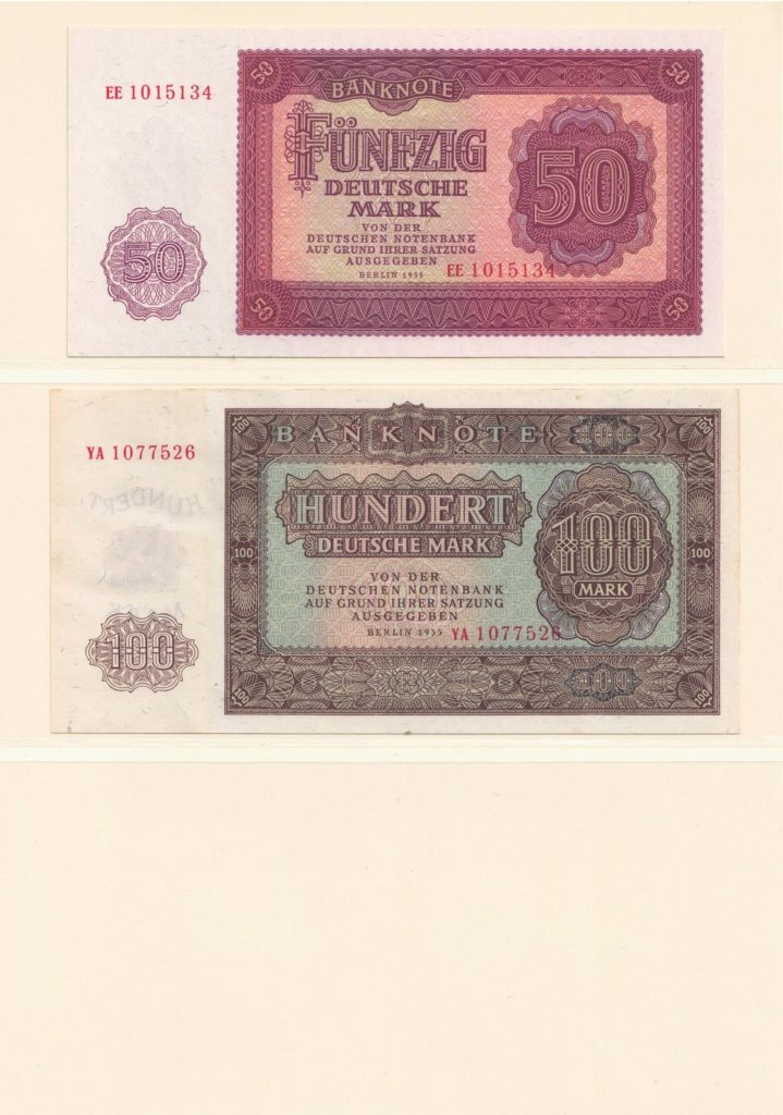 Papiergeld | Geldscheine - DDR Werbefiguren Welt
