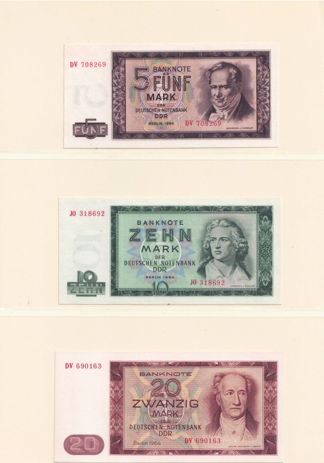 Papiergeld | Geldscheine - DDR Werbefiguren Welt